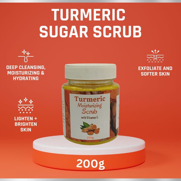 Turmeric Sugar Scrub 200g - Shaun Products Pty Ltd